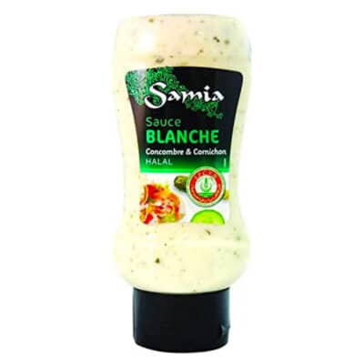Sauce blanche concombre cornichon halal I Samia